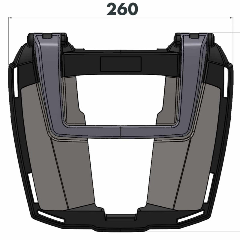 Support de top case Hepco-Becker Easyrack ADV 350 pour Honda X-ADV